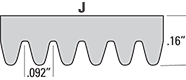 Vee-Rib® Belts | J Sections | Carlisle Belts® | CRP